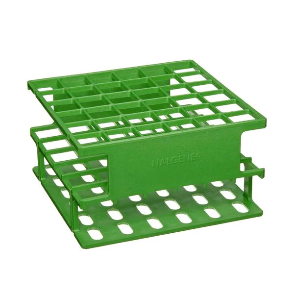 GRADILLA P/36 TUBOS 16MM HALF RACK DE PLASTICO VERDE AUTOCLAVABLE ...